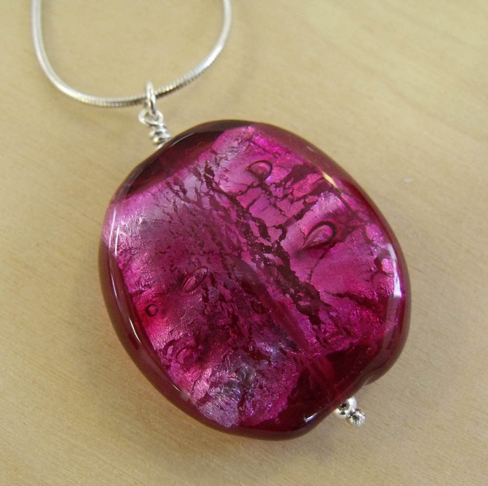raspberry sparkle pendant – Sailorgirl Jewelry